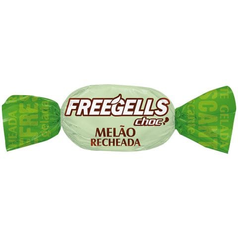 Bala Freegells Choc Melão Com Recheio de Chocolate Branco Riclan 584g ...