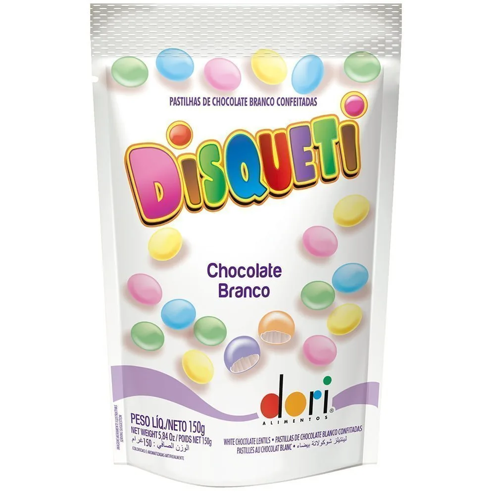 Pastilhas de Chocolate Confeitadas Coloreti Festa Jazam 18x18g | J.A ...