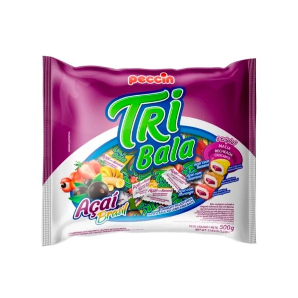 Bala de Morango Recheada Cestinha Santa Rita 500g | J.A. Doces ...
